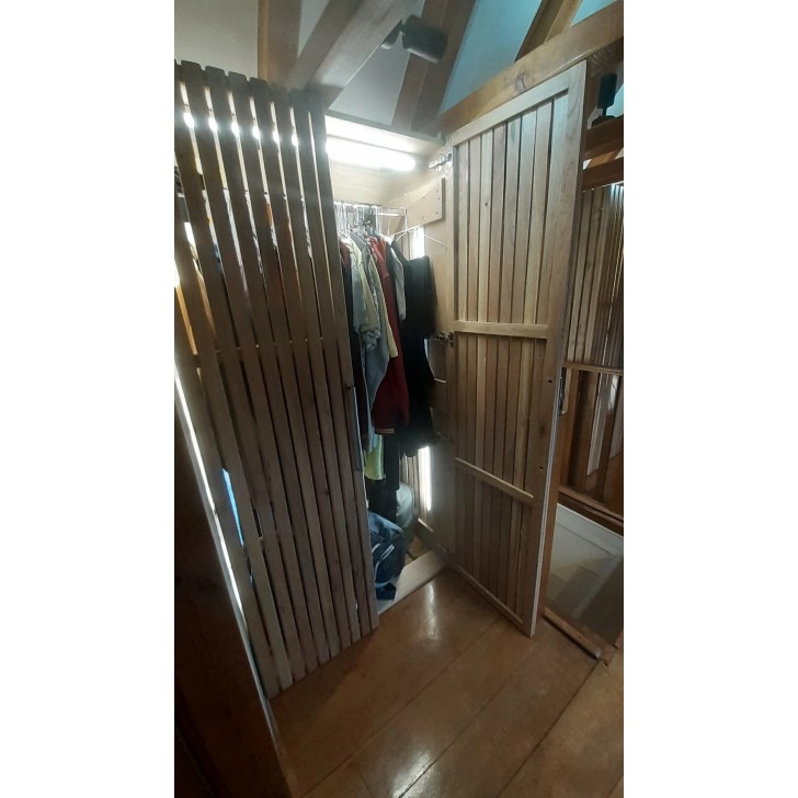 Trellis Hallway Buit-in Wardrobes Made to Measure Solid Oak Trellis ...