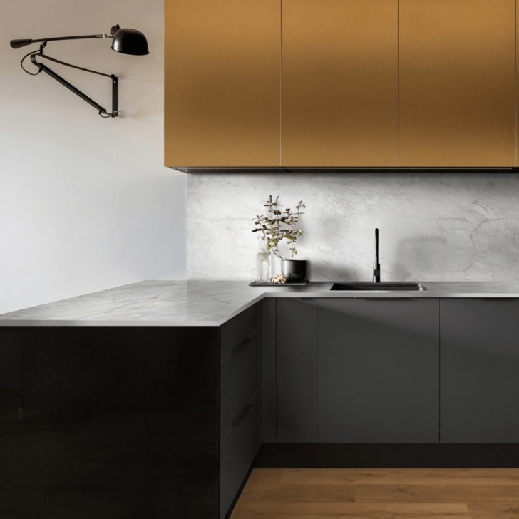 Calacatta Marble Laminate Worktops P5 wood-based board