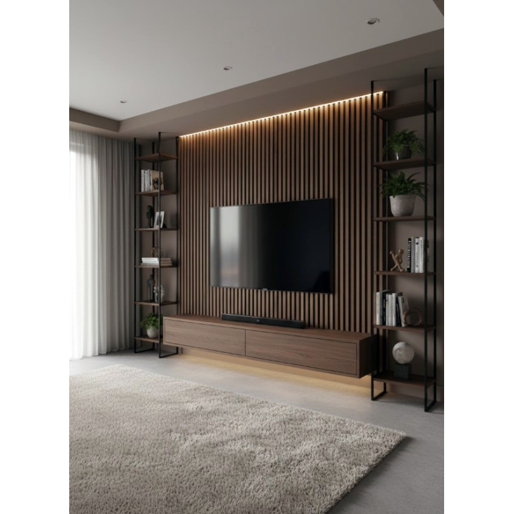 Slatted Wall Panels – Made to Measure Oak MDF Panels